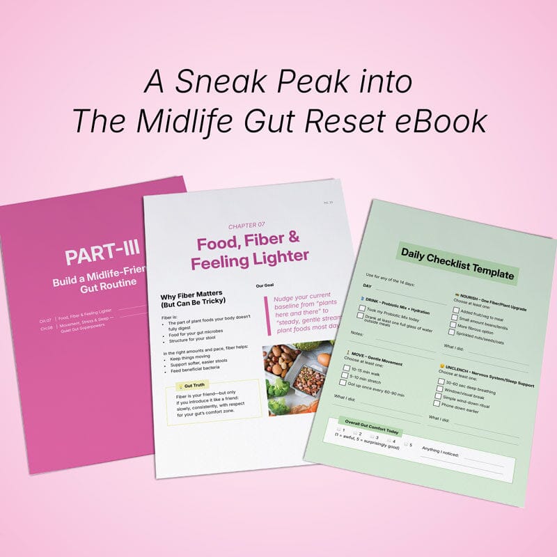 THE MIDLIFE GUT RESET - A Real-World Guide to Bloating, Bathroom Drama